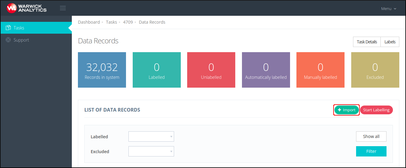 How do I upload data records? – Warwick Analytics