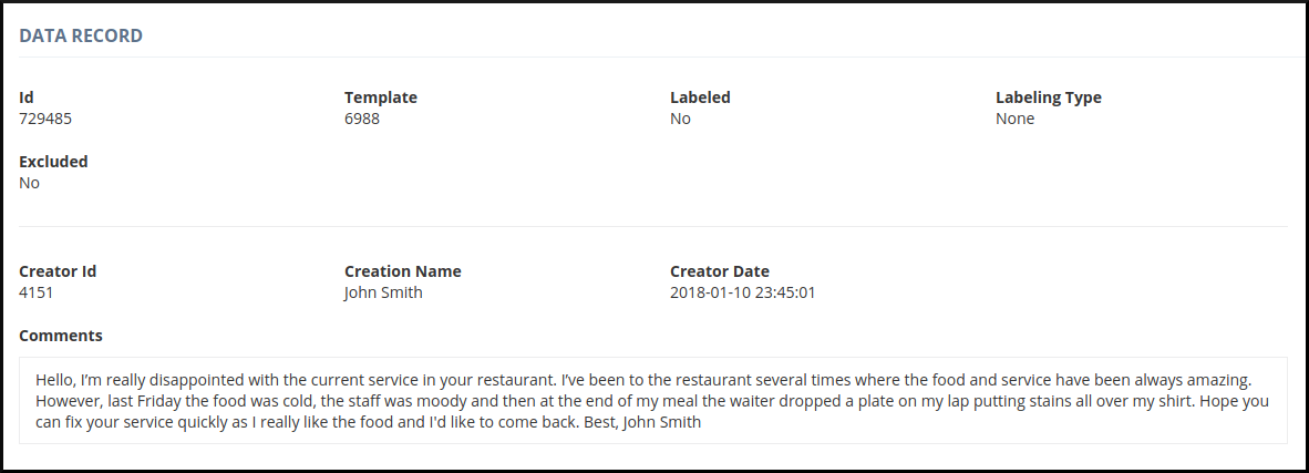 What is a data record template? – Warwick Analytics